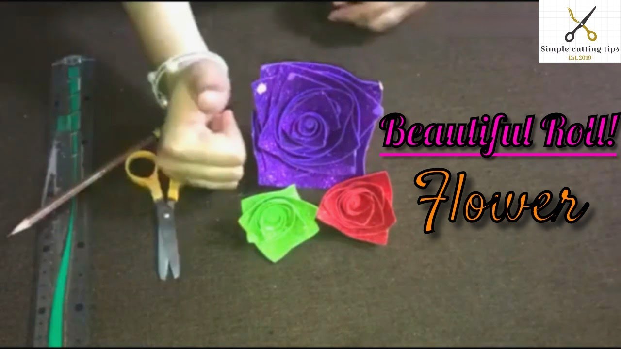 Making of flowers with trendy style with fomic sheet ...
