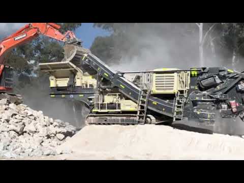 Metso 1213S Crushing Oversize Marble - YouTube