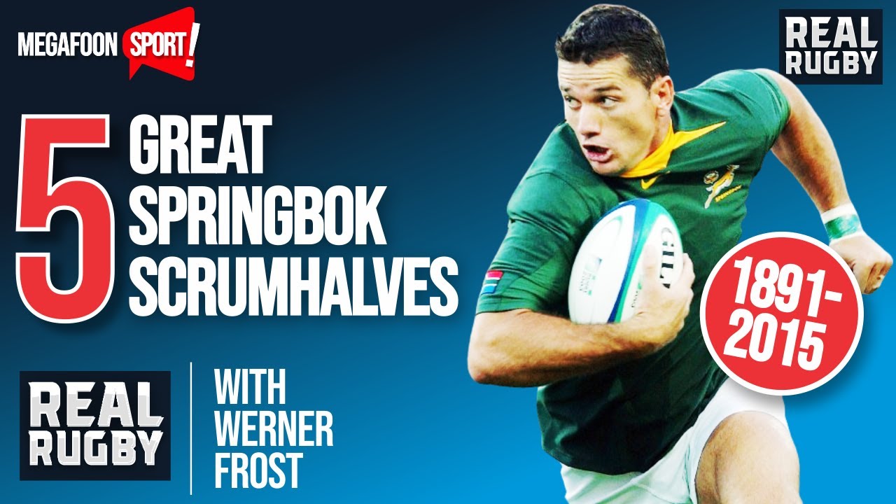 Rugby: 5 great Springbok scrumhalves! | 1891-2015 - YouTube