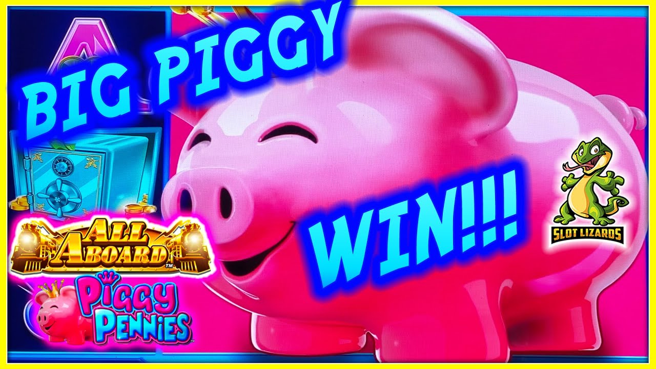 OMG! MEGA KING PIG WIN! All Aboard Piggy Pennies Slot WILD SESSION ...