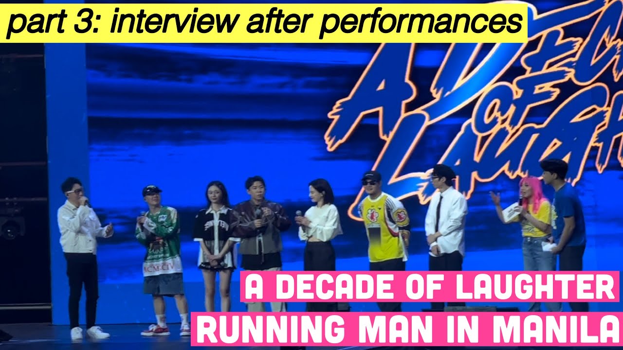 Running Man in Manila | Part 3: Interview after performances + Seok Jin ...