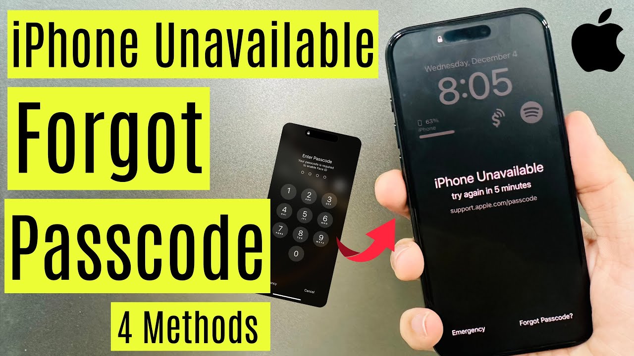 Forgot iPhone 16 Passcode? (16 Pro, Pro Max) | iPhone 16 Unavailable ...