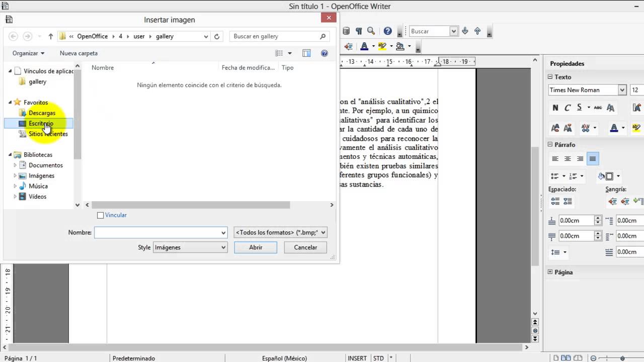 como crear un documento de texto en open office - YouTube