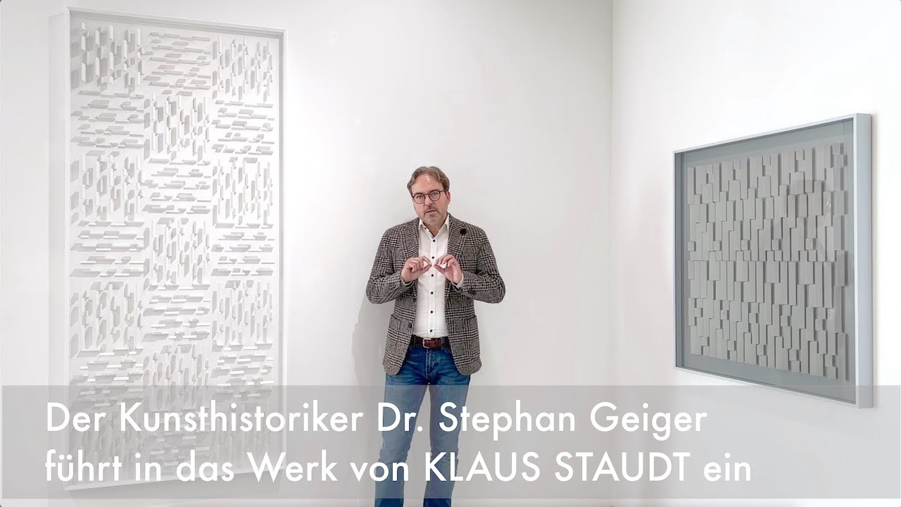 Galerie Geiger - Der Kunsthistoriker Dr. Stephan Geiger führt in das Werk von Klaus Staudt ein ...