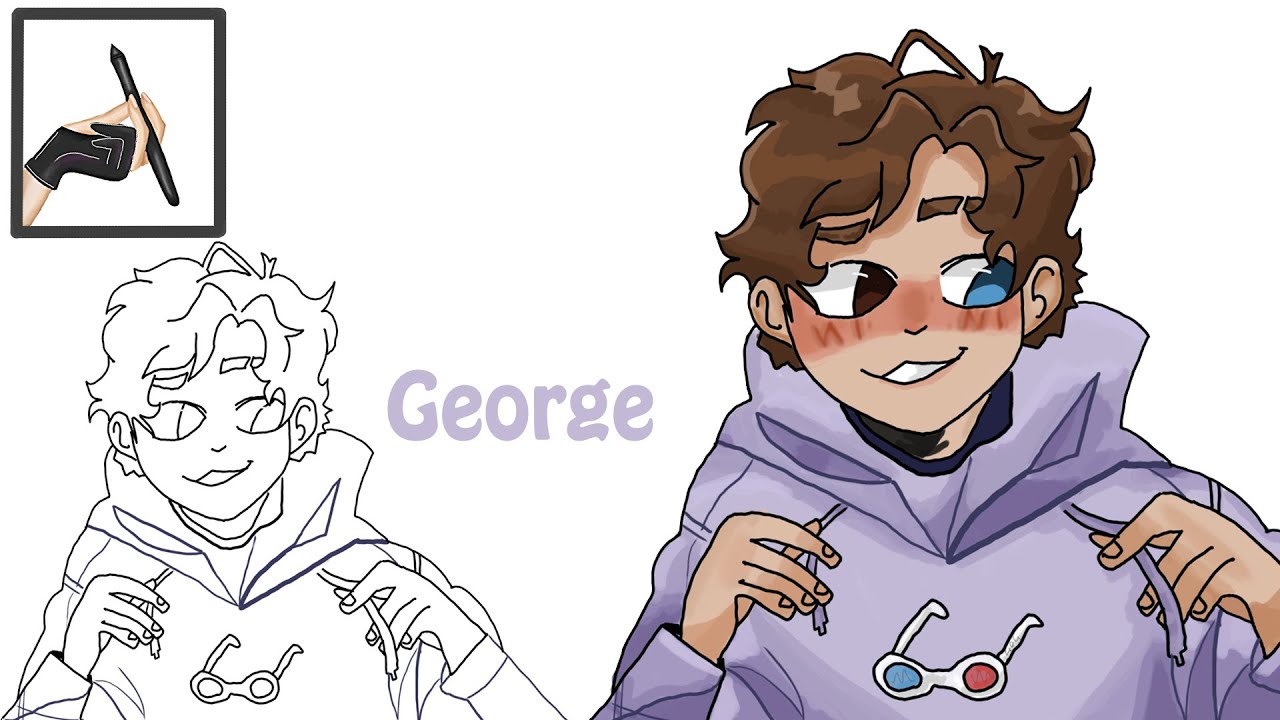 How to Draw GeorgeNotFound- step by step- Jak rysować GeorgeNotFound ...