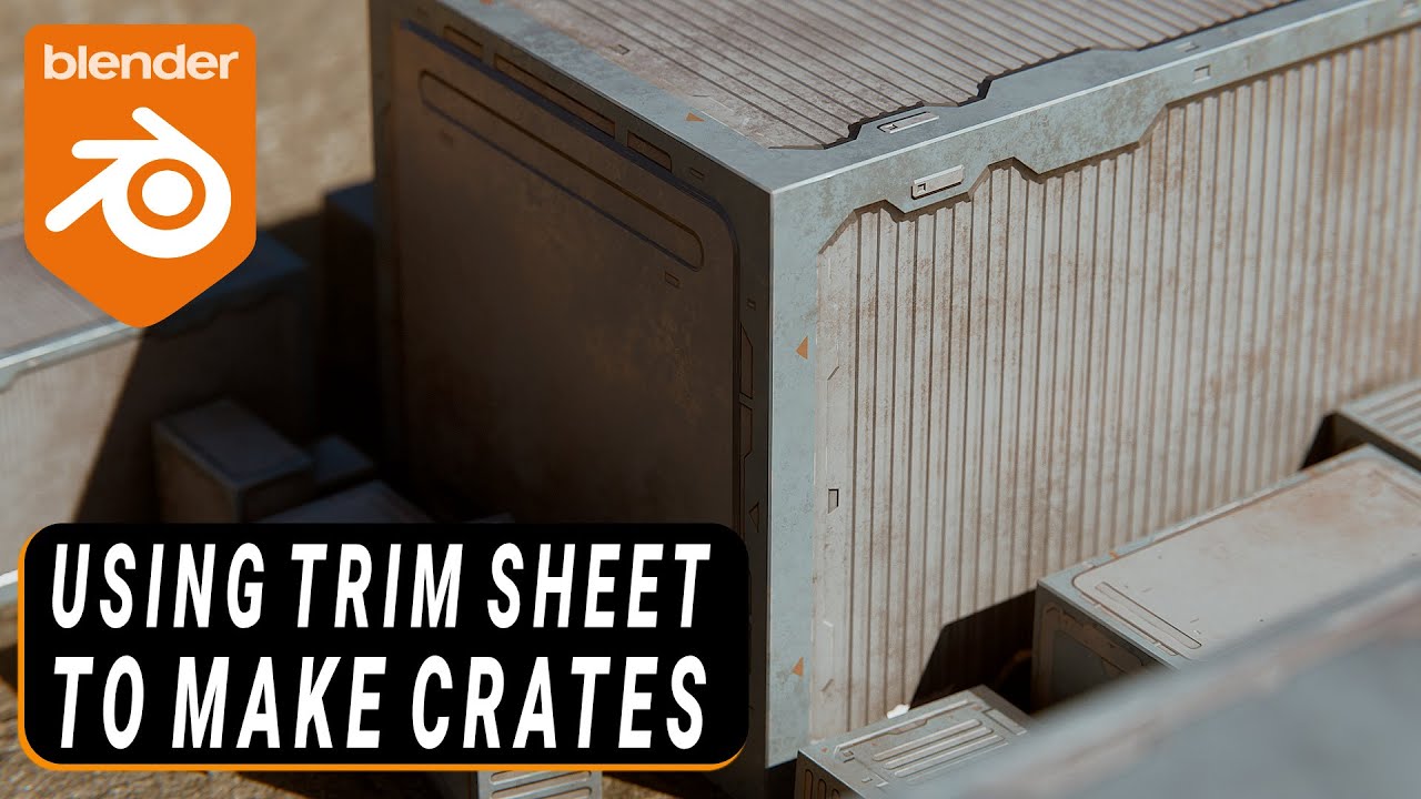Using Trim Sheet To Make Crates! #b3d - YouTube
