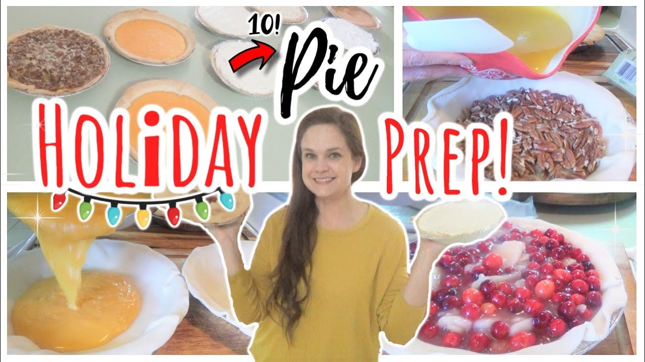 10 Holiday Pies in THREE HOURS! | Pie PREP Day 2022 - YouTube