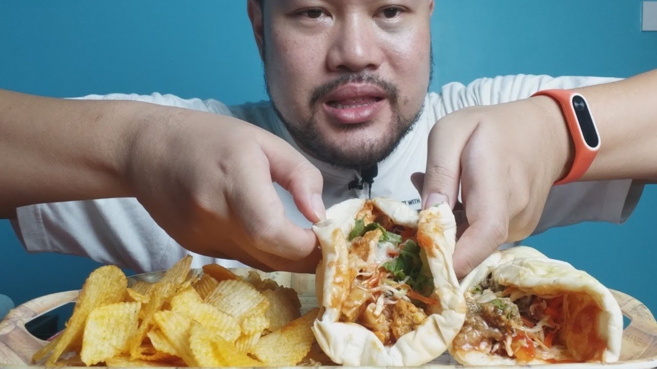 กินโชว์ เคบับเนื่อ+ไก่ ชิ้นละ40 /eating show/Let's eat channel /ASMR ...