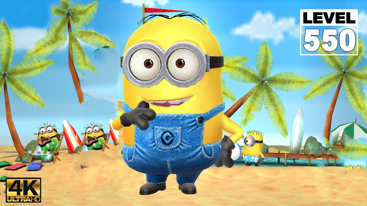 Minion Rush Dave Minion jump over obstacles 200 times at Minion Beach ...