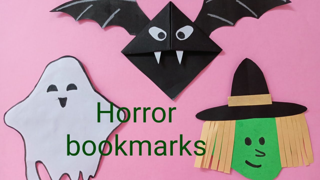 Horror bookmarks/how to make paper bookmarks step by step/Easy DIY ...