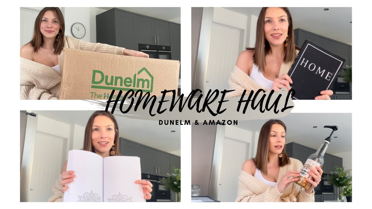 HOMEWARE HAUL | DUNELM & AMAZON - YouTube