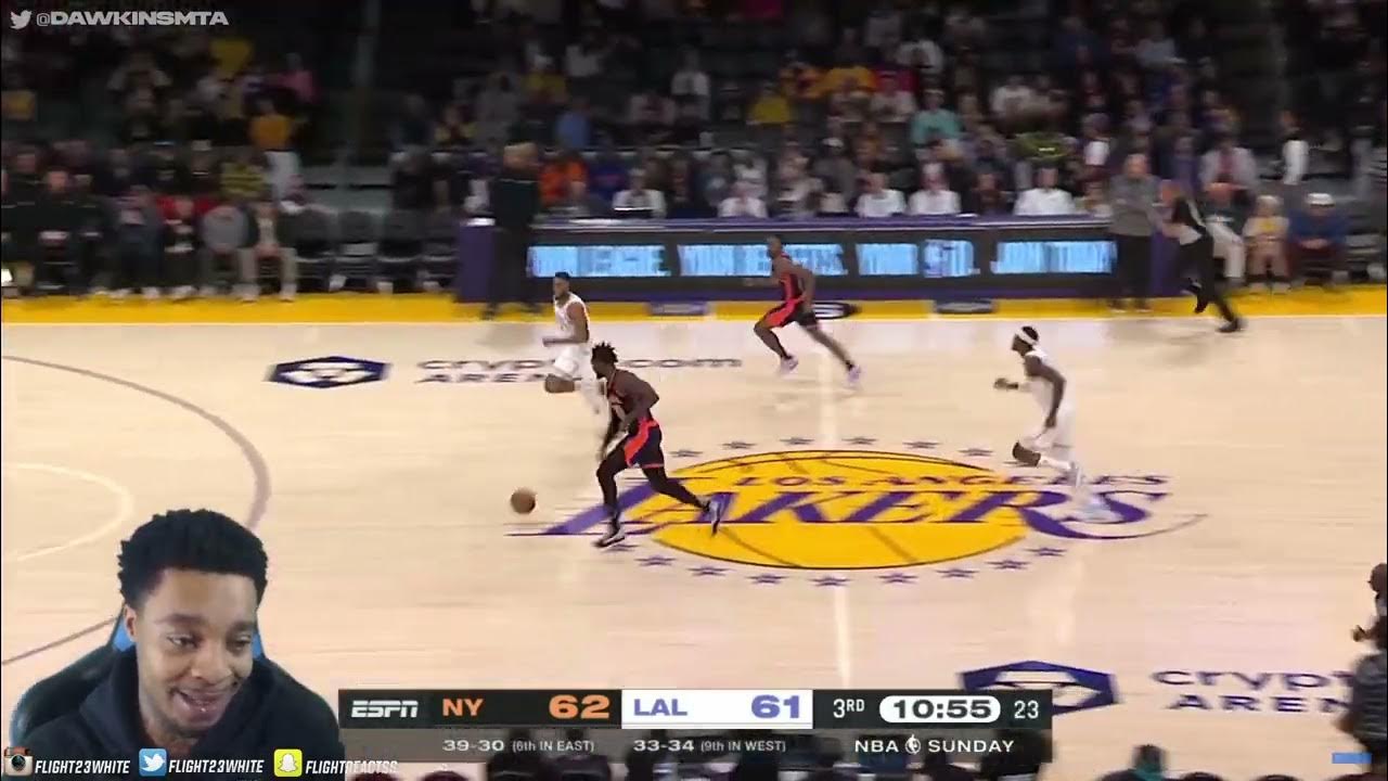 FlightReacts To Los Angeles Lakers vs New York Knicks Full Game Highlights | March 12, 2023 ...