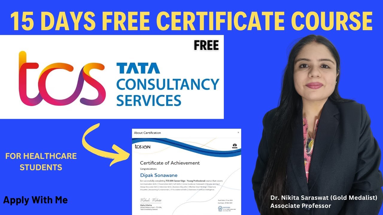 Free AI Course by TCS for Healthcare Students | 15-Day TCS Digital ...