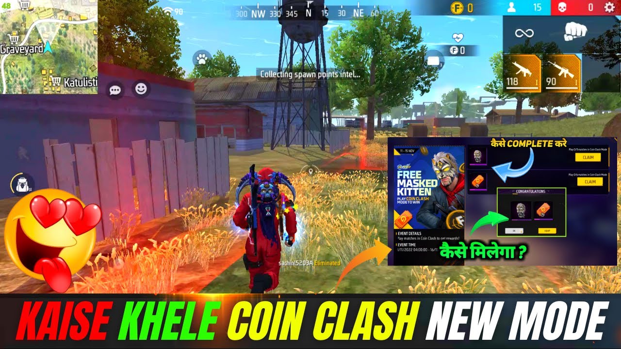 HOW TO PLAY COIN CLASH MODE IN FREE FIRE | COIN CLASH MOD FREE FIRE ...