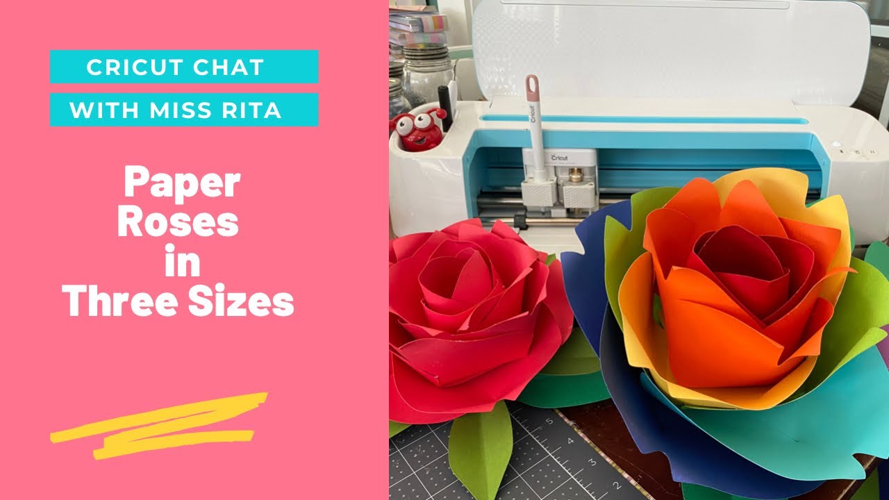 Giant Roses from Cricut Design Space - YouTube