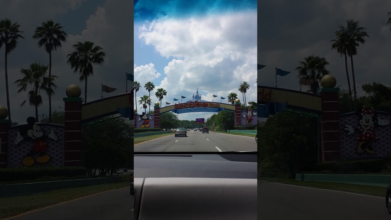 Driving into Disney - YouTube