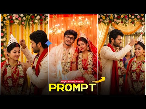 Bengali Wedding AI Photo Editing 🔥 | Couple AI Photo Kaise Banaye (Step by Step)