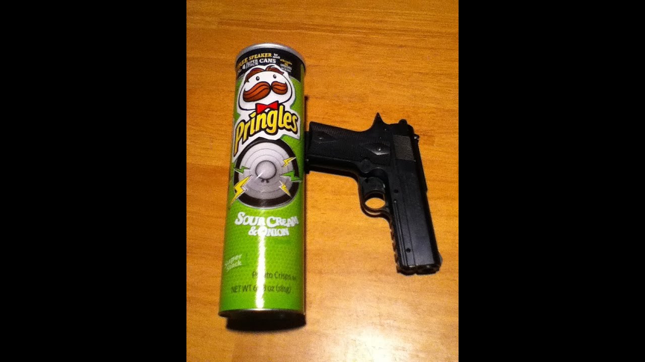 Pringles Cannon VS Real Gun Original - YouTube