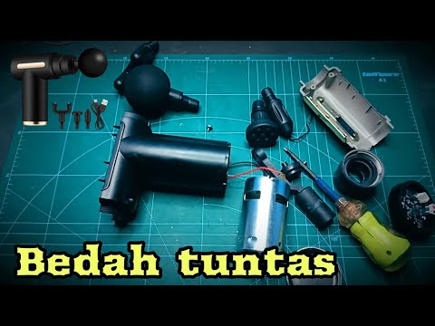 bedah (bongkar) isi dari alat pijat getar || massage gun #moni_kreatif