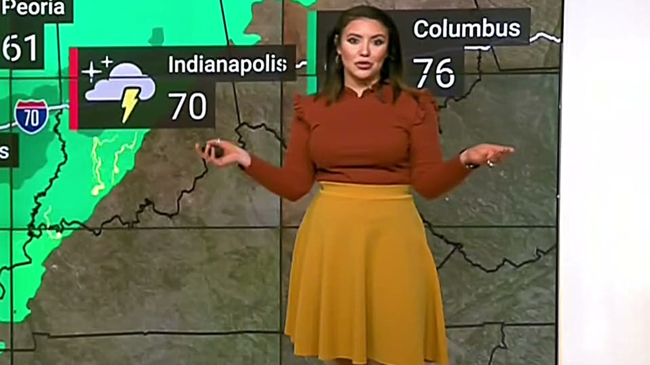 Felicia Combs - 101421 Brown Sweater - Weather Channel - Rear View ...