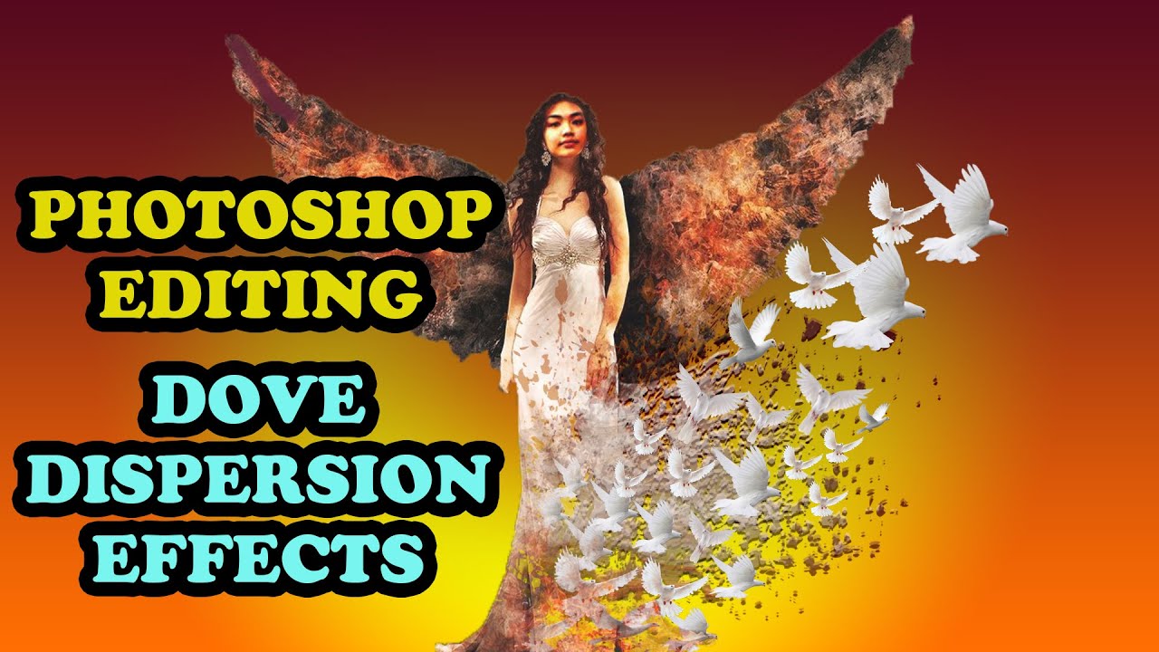 Dove Dispersion Effects Using Photoshop Editing - YouTube