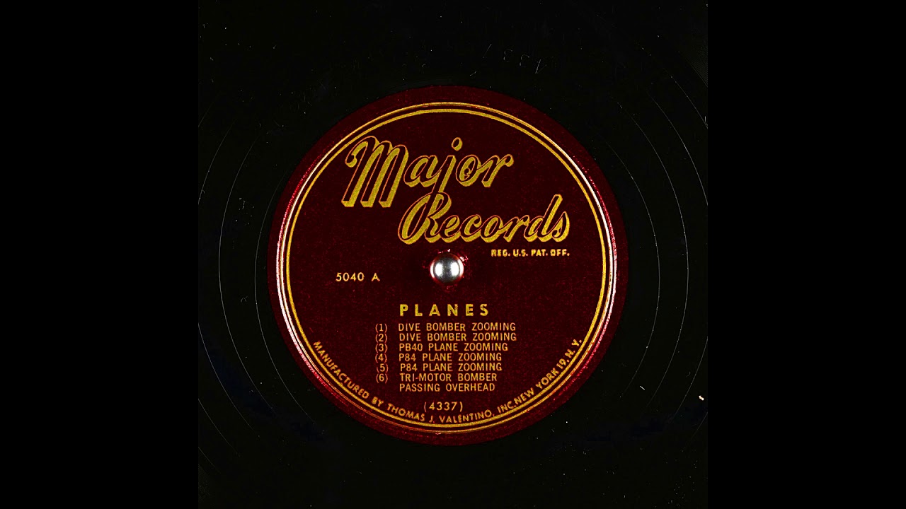 Archival Planes Sound Effects From Major Records Part 1 (7K Subscribers ...