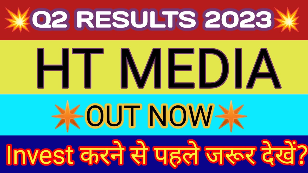 HT Media Q2 Results 2022 | HT Media Results Today | HT Media Share ...