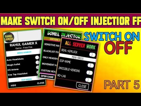 How to make ff injector // PART - 5 // @SAKUNAMODS // #freefire #free # ...