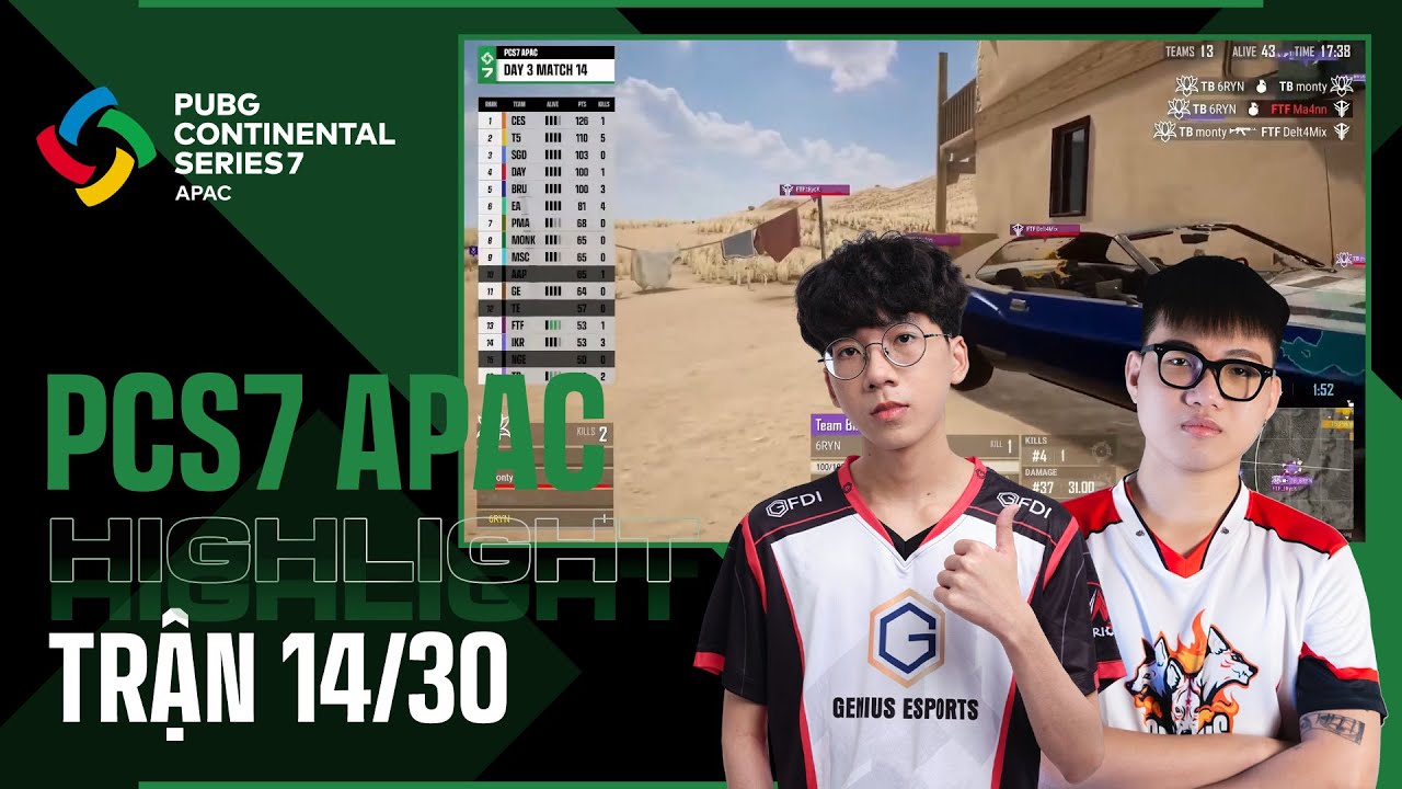 [HIGHLIGHT PCS7 APAC] Trận 14: Sự trở mình đúng lúc của GE - Taikonn ăn cơn mưa flash tại bo ...