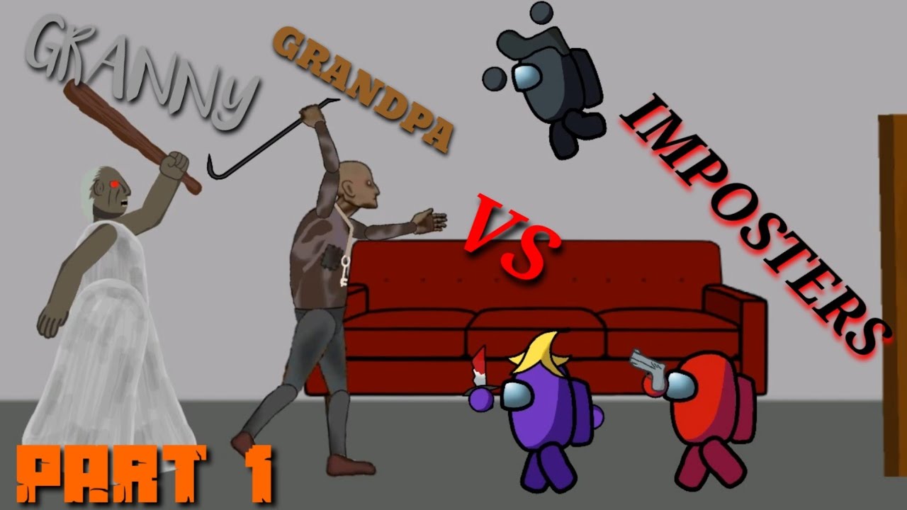 [Dc2] Among Us 3 Imposter Vs Granny,Grandpa | Dc2 Among Us Animation | Granny Vs Among Us - YouTube