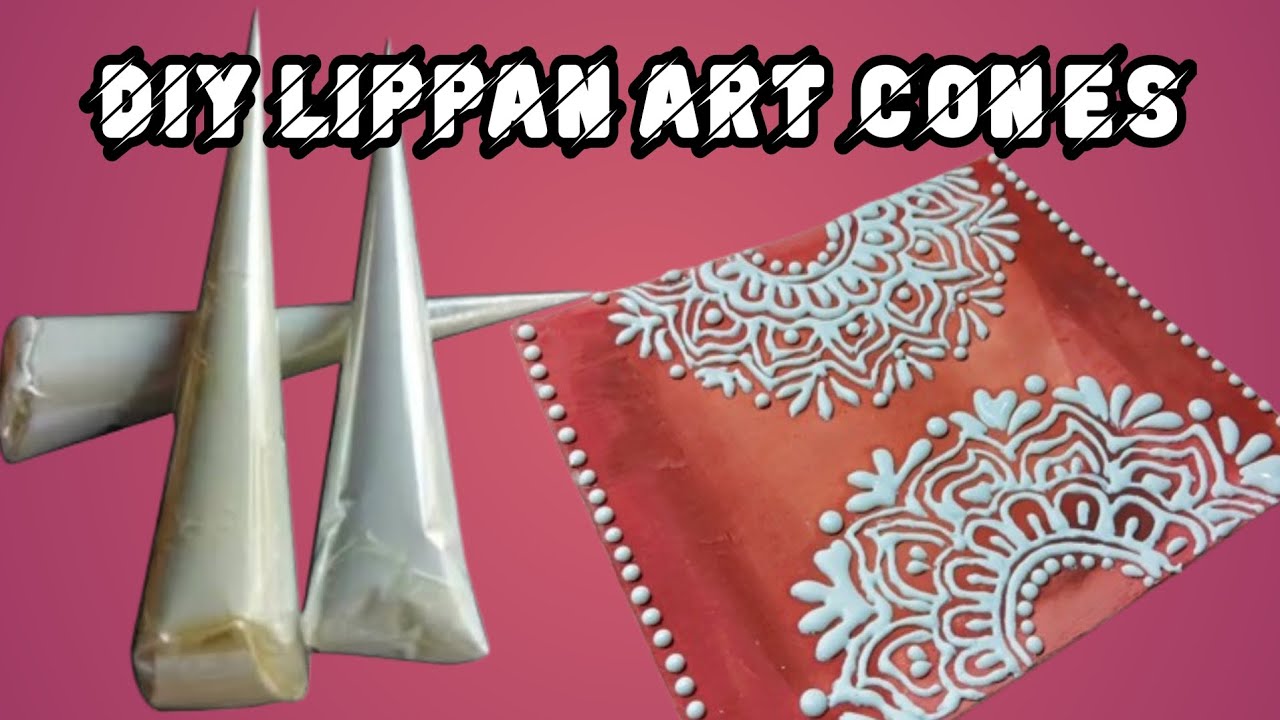 DIY lippan art cones | How to make ceramic cone diy - YouTube