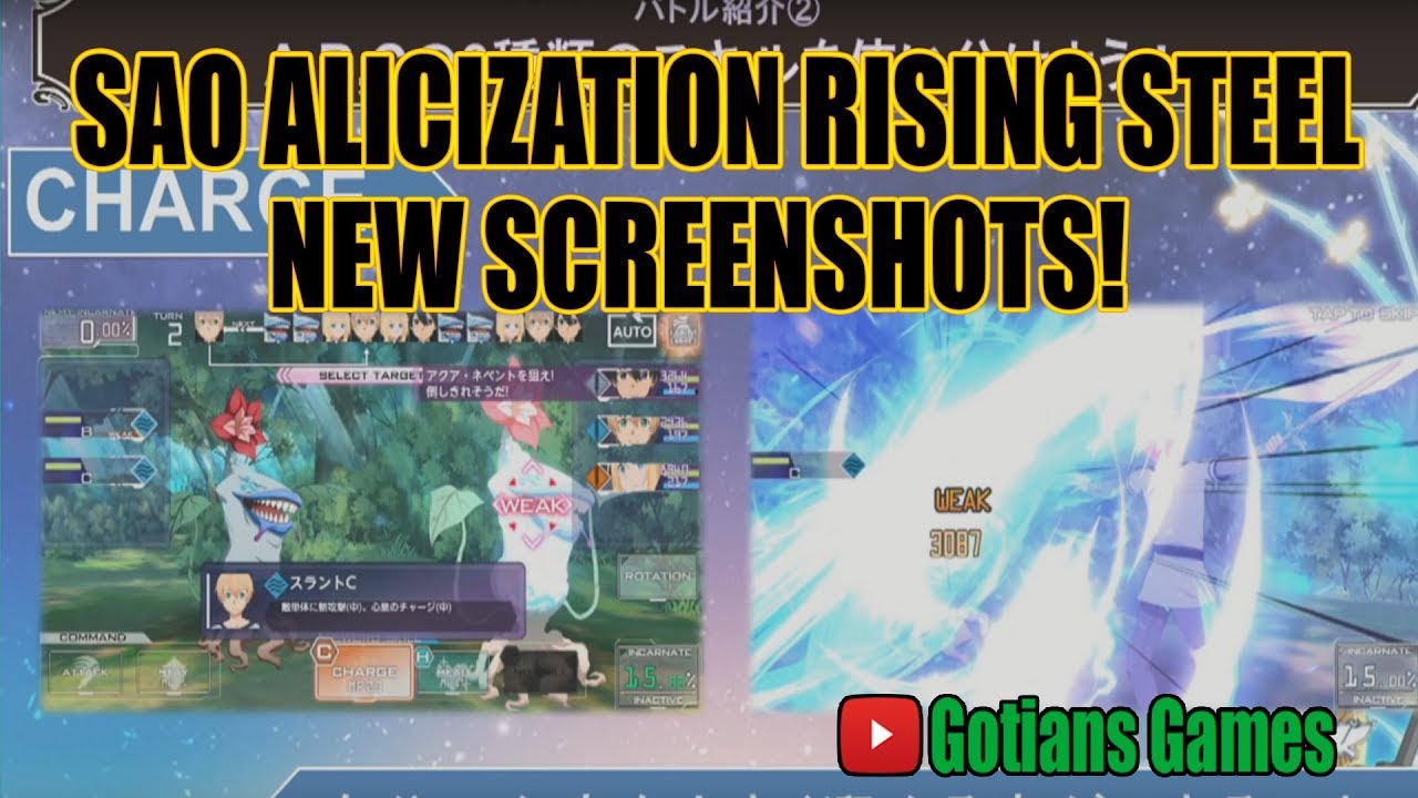 Sword Art Online Alicization Rising Steel New Screenshots! - YouTube