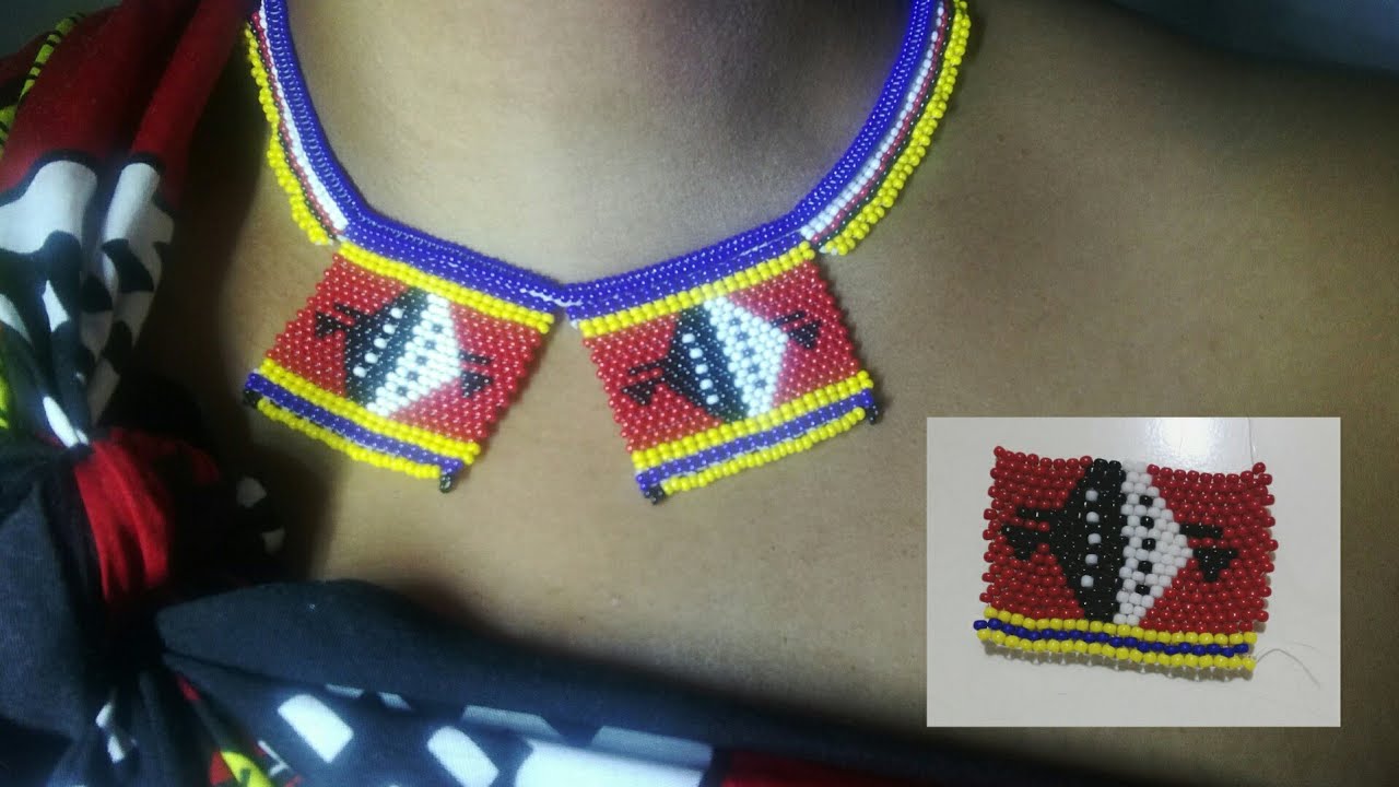 Part 3 of 5 Swazi 🇸🇿🇸🇿 traditional neck piece LIGCEBESHA - YouTube