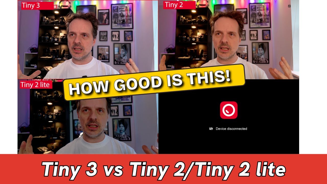 Comparison of the Brand new Tiny 3 webcam and Tiny 2 and Tiny 2 Lite ...