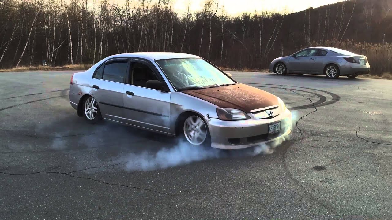 ES1 Civic Burnout - YouTube