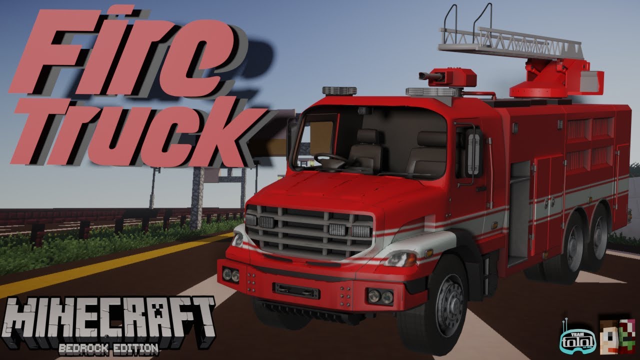 Functional Fire Truck | Minecraft Addon - YouTube