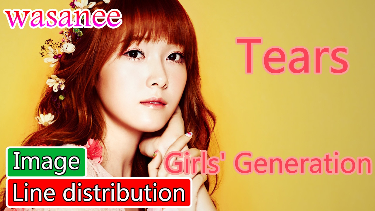 Girls' Generation/Snsd - Tears - Line Distribution (Color Coded Image ...