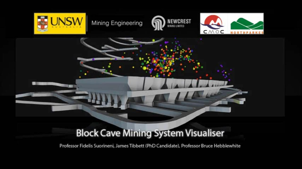Block Caving Virtual Reality Data Analysis - YouTube