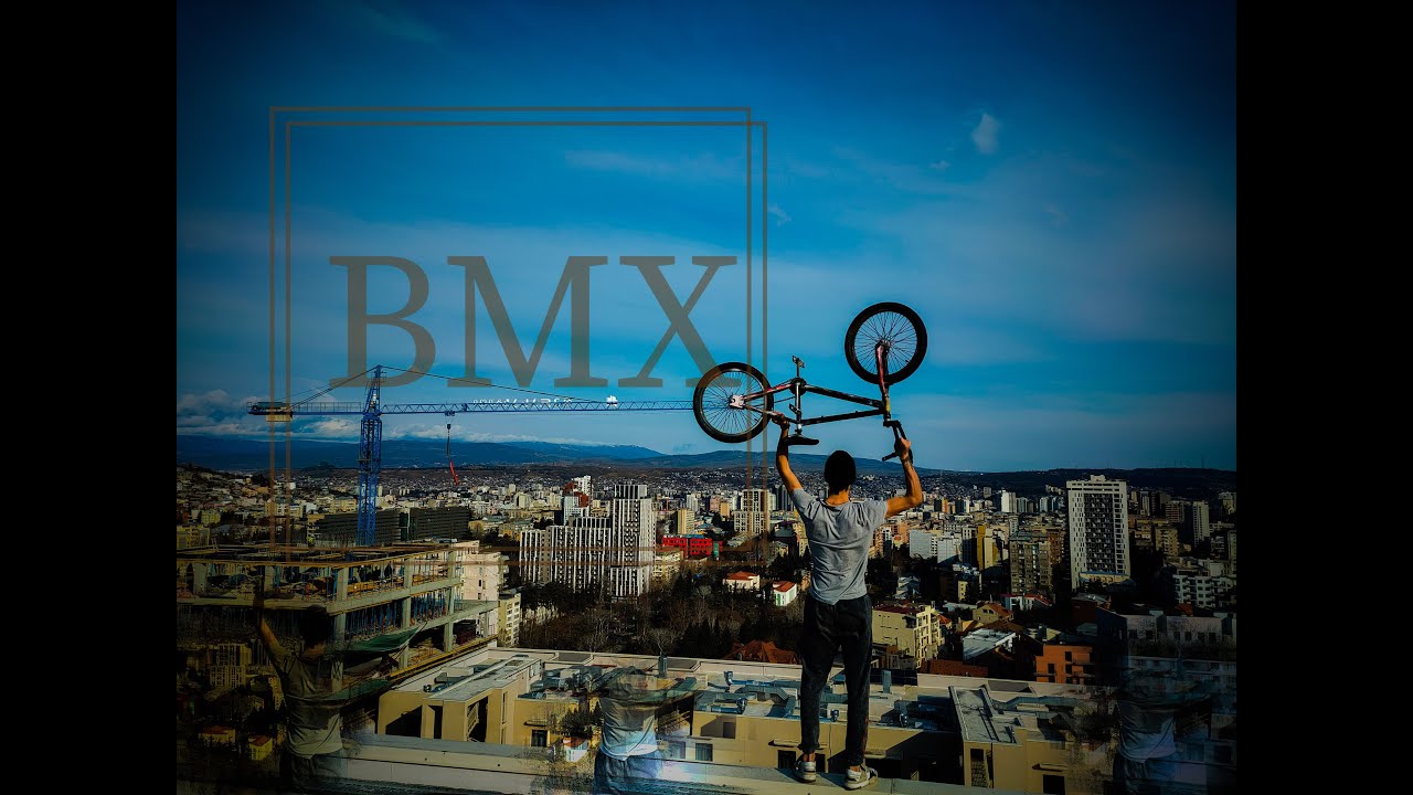 On a bmx rode on the roof|bmx-ით გასეირნება სახურავზე - YouTube