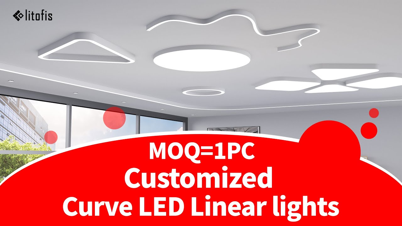 Curve LED linear light system. - YouTube