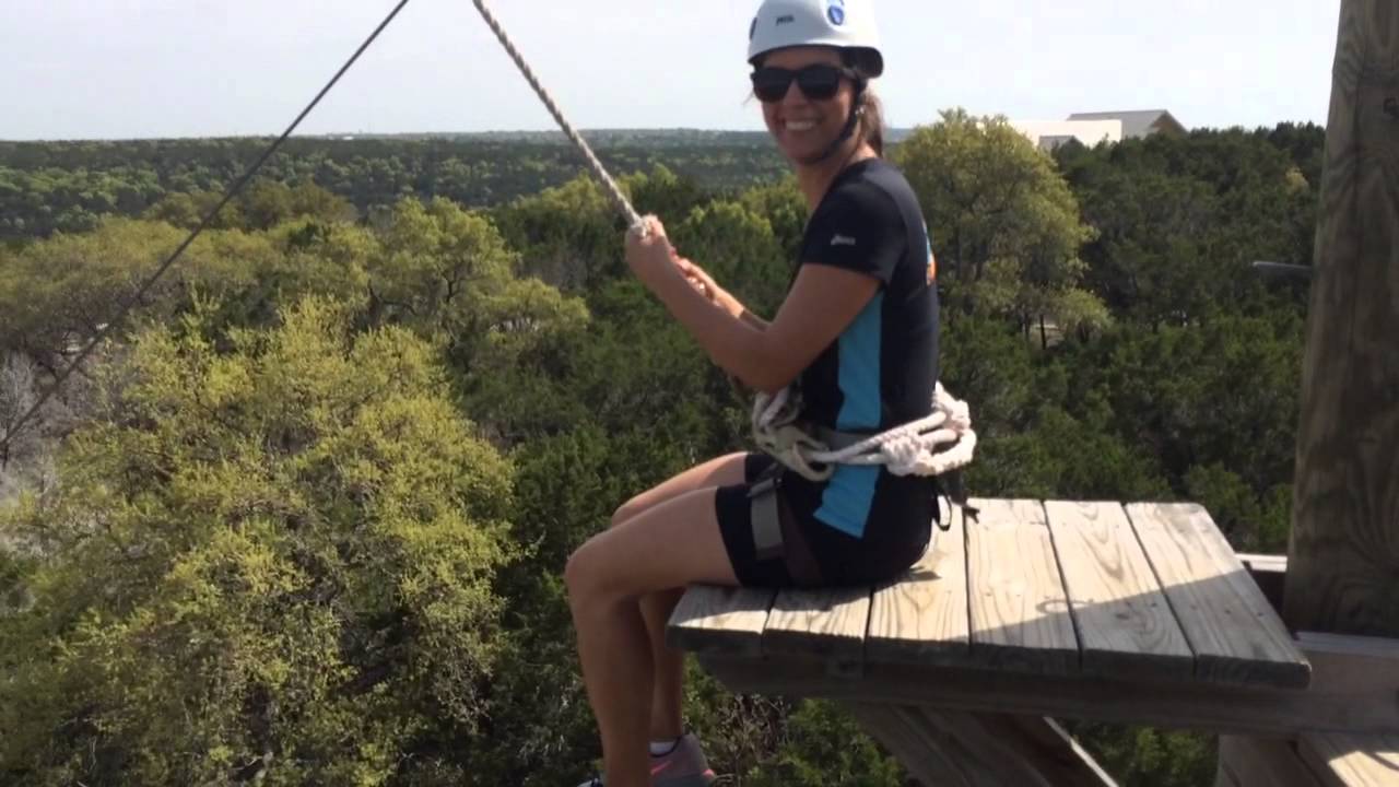 Small zip line at Travaasa Austin - YouTube