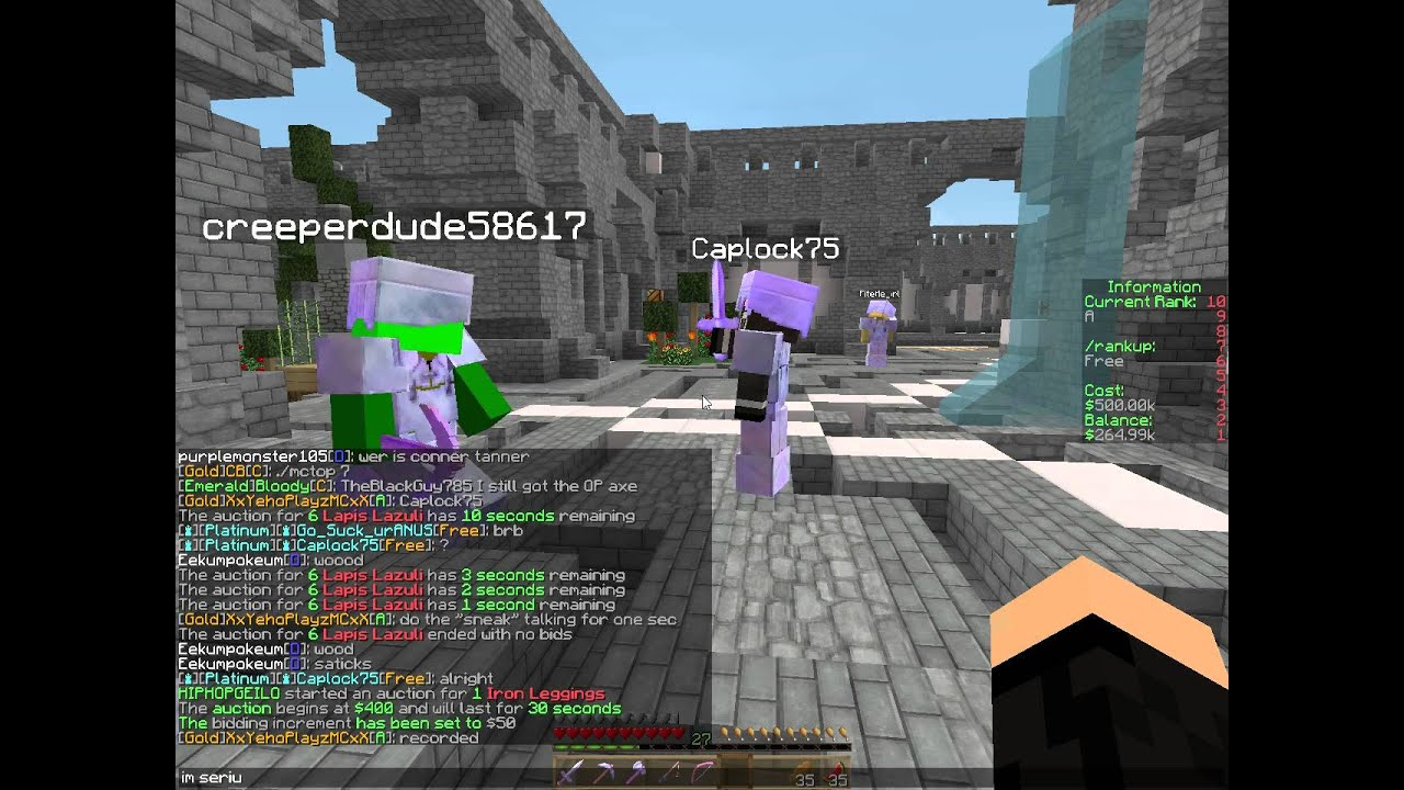 Caplock75 Hacking in Prison | PistonMC Server - YouTube