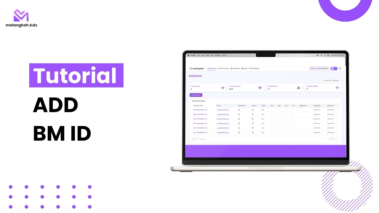 (Tutorial) ADD BM ID Melalui Dashboard User Melangkah - YouTube