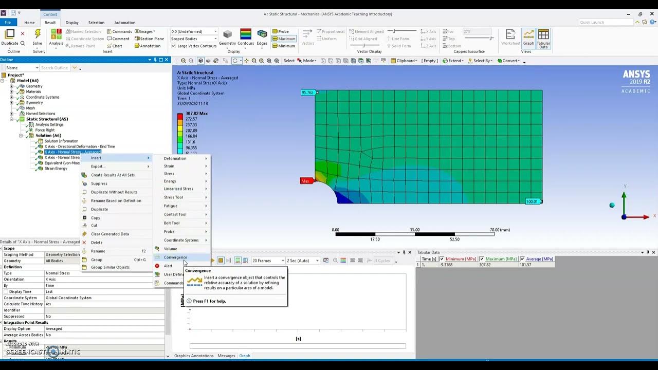 Mesh Convergence in ANSYS - Part 08/20 Finite Element Analysis in ANSYS- For Beginners - YouTube