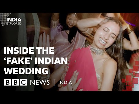 The big fat 'fake' Indian wedding: Gen Z's latest party trend | BBC News India