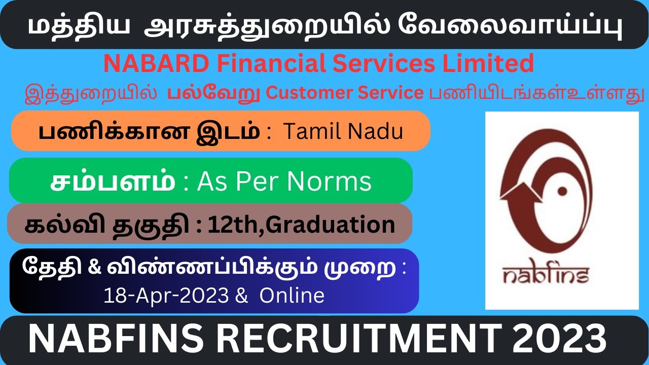 NABFINS Recruitment 2023 : Customer Service Officer, Customer Service ...