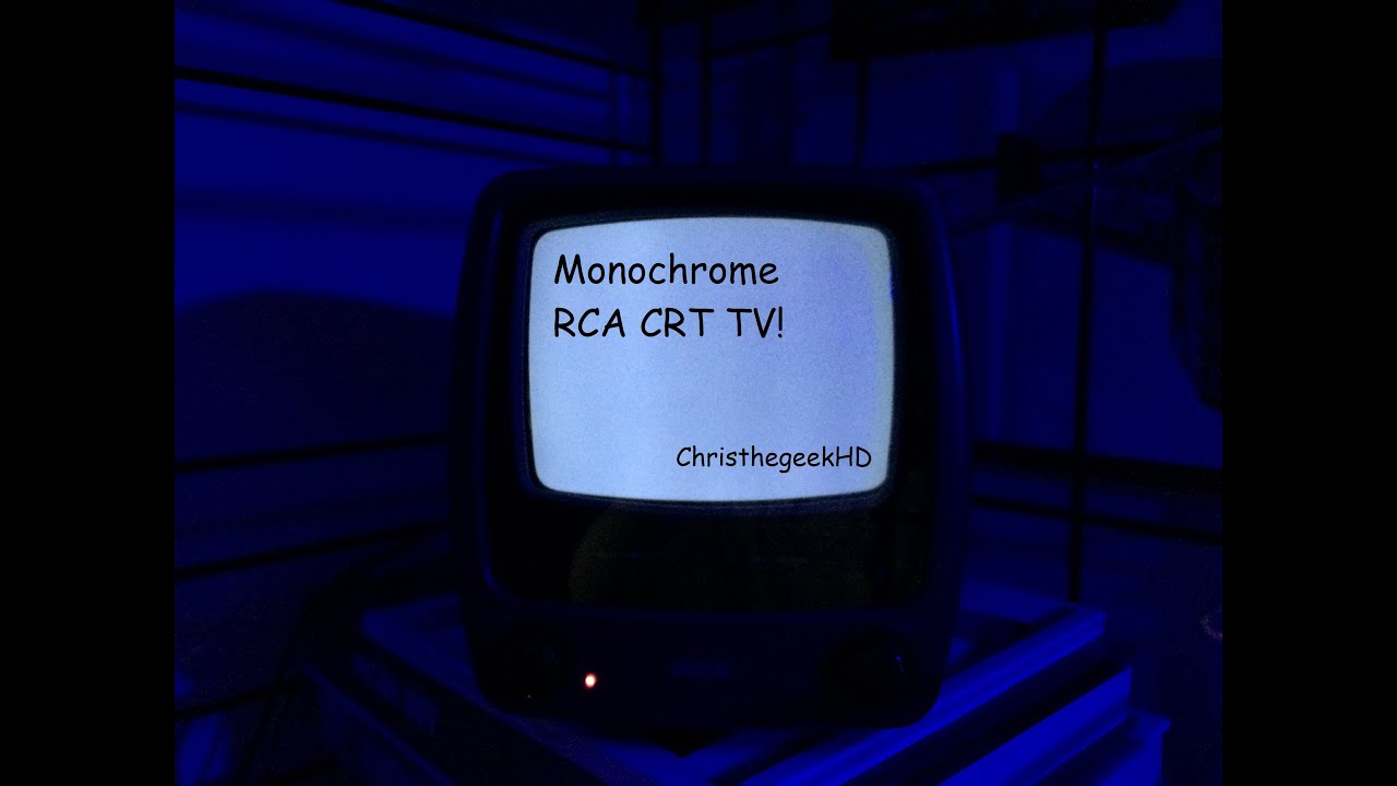Tiny Monochrome RCA CRT TV! - YouTube