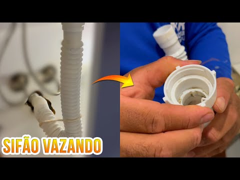 VAZAMENTO NO SIFÃO COMO CONSERTAR | SIFÃO VAZANDO (Passo a Passo)
