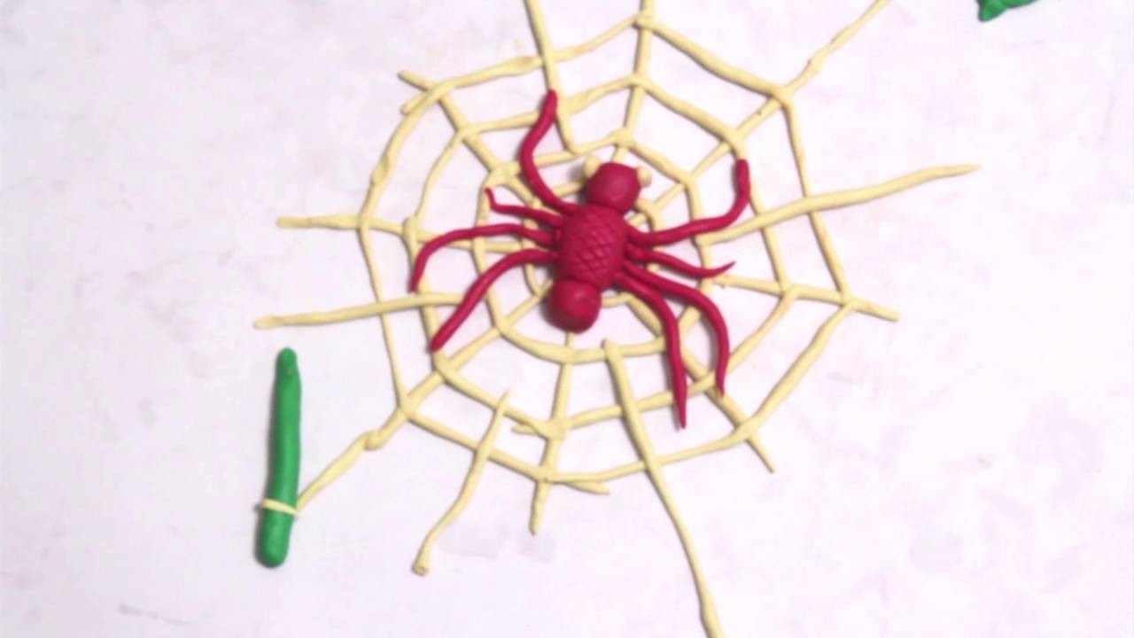 How to make a amazing spider in clay - YouTube