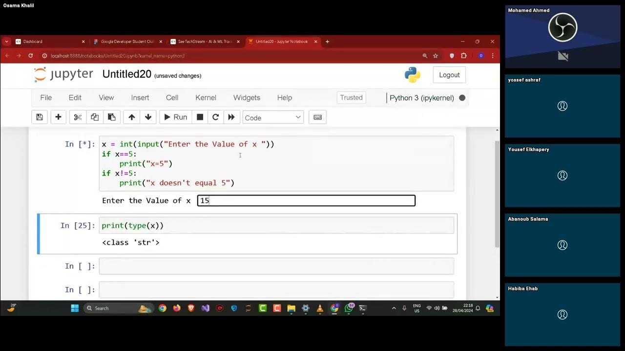TechStream AI & ML Track Introduction to Python 3 - YouTube